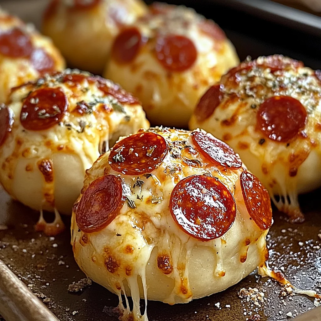 Easy turkey turkey pepperoni Pizza Bombs